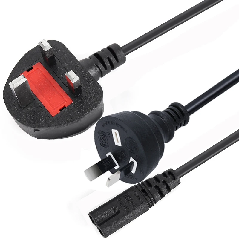 Australia-Britain-2-Pin-Prong-UK-AU-to-C7-C8-Extension-Cable-LED-Light ...