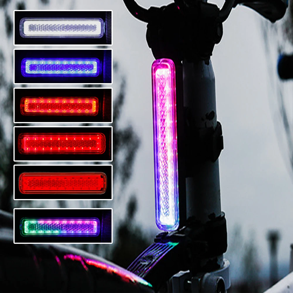RGB-LED-USB-Cycling-Tail-Light-750-MAh-Bicycle-Lights-Memory-Mode ...