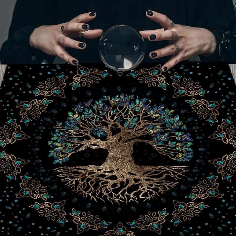 Square Shape Pendulum Divination Altar Tablecloth Board Game Tarot Pad ...