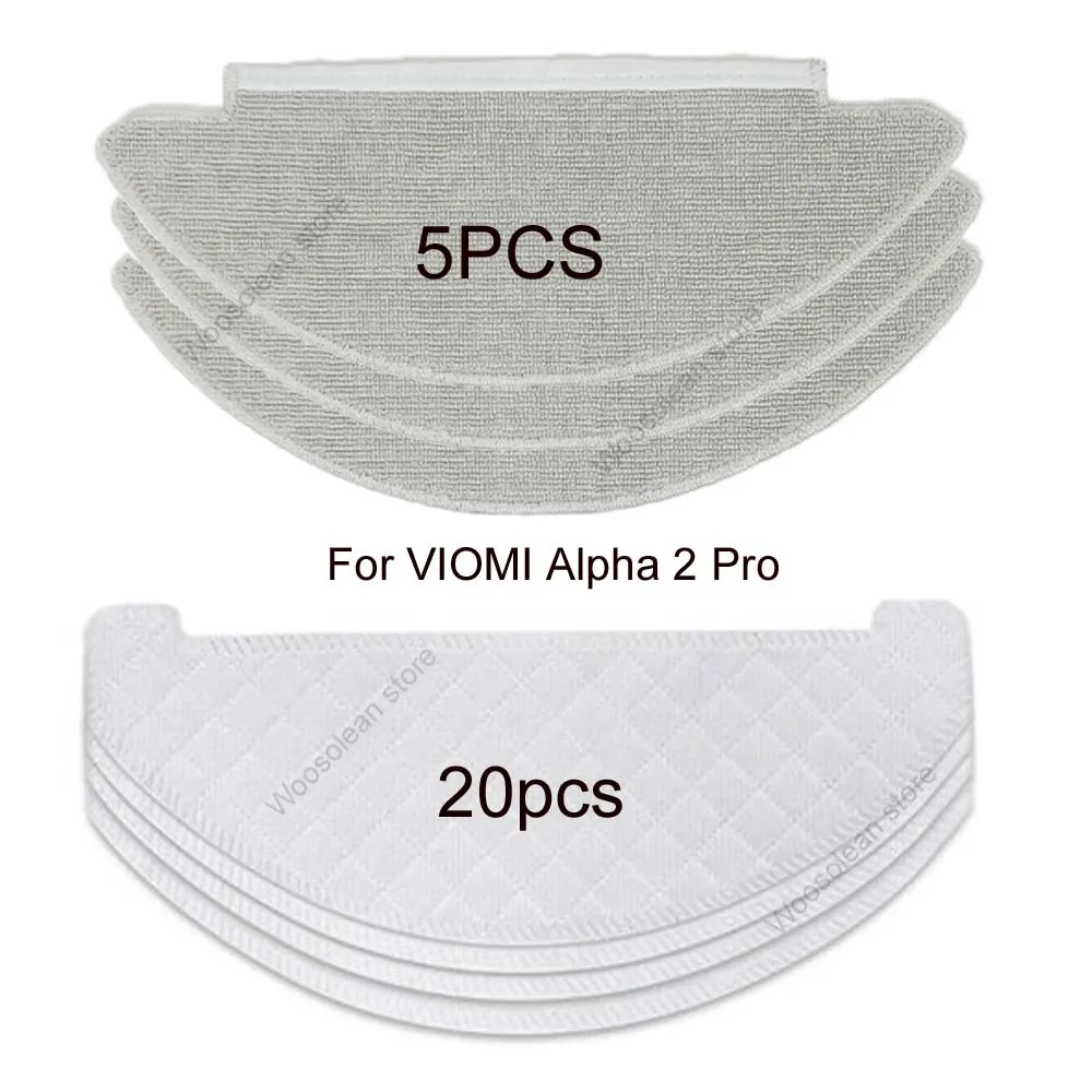 Original Mops For VIOMI Alpha 2 Pro Robot Vacuum Cleaner Parts VIOMI ...