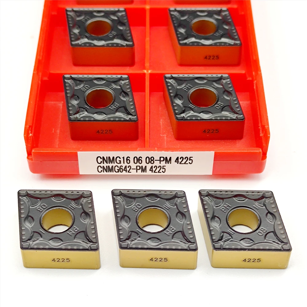 High Quality 10pcs Cnc Cnmg160608-pm 4225 Carbide Blade Cutting ...