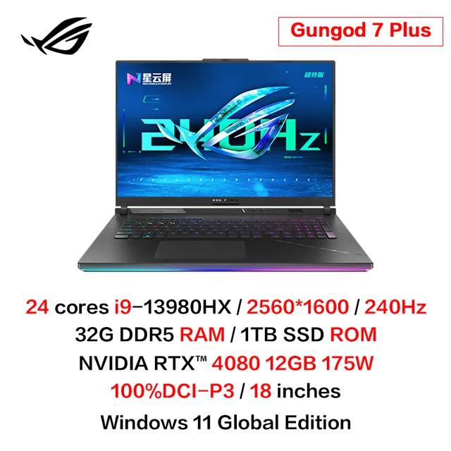 ROG Strix SCAR 7Plus E-sport Gaming Laptop i9-13980HX RTX4080-12G ...