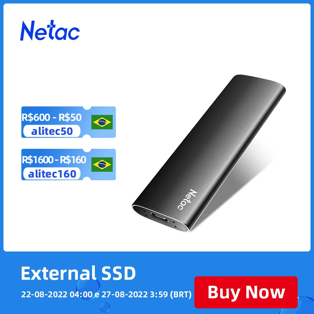 Netac External Portable Ssd 250gb 500gb 1tb 2tb Ssd Solid Hard Drive ...