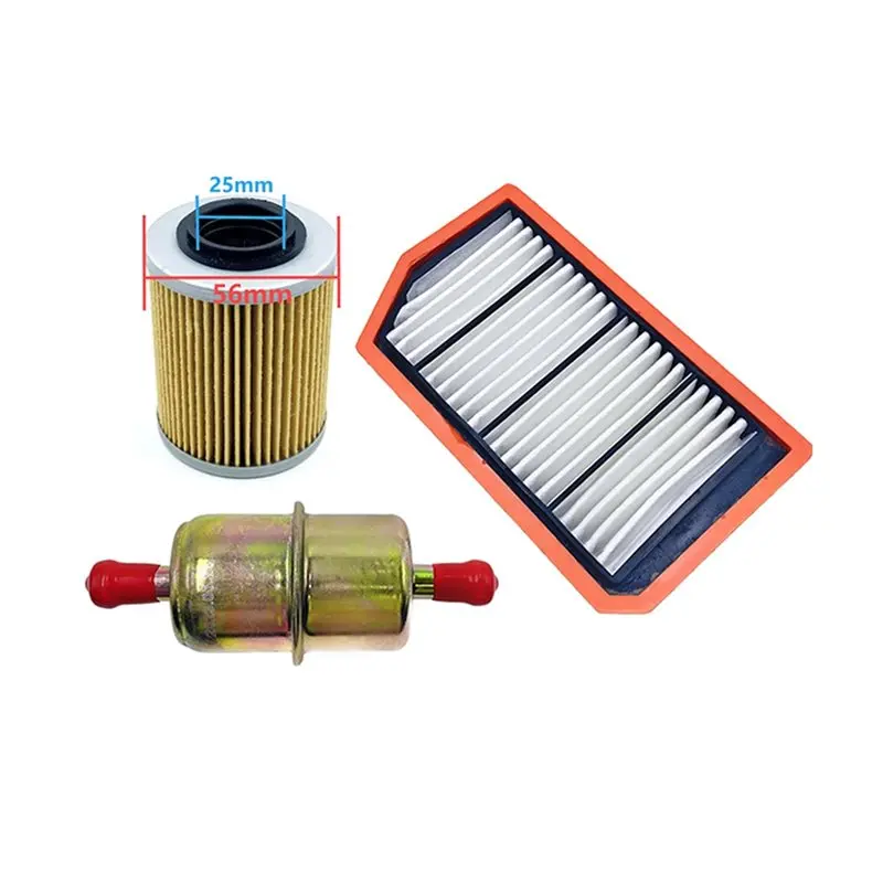 For ODES 650 800 1000 ATV Motorcycle Air Filter And Oil Fuel Filter ...