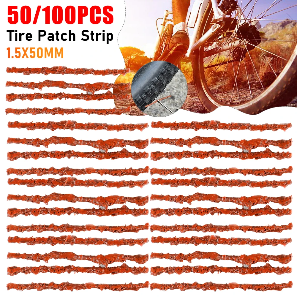 50/100PCS Car Bikes Tire Repai Strips Rubber Strip Tires Repair Tool ...