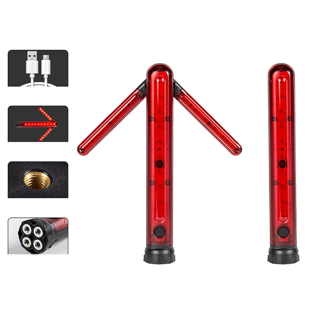 LED-Emergency-Roadside-Flares-Light-Foldable-Safety-Arrow-Bar-Light ...