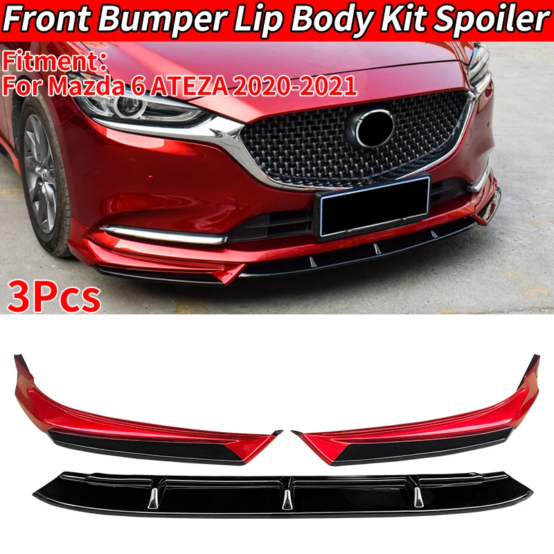 Suitable-For-Mazda-6-ATEZA-2020-2021-to-Refit-Front-Lip-Front-Spoiler ...