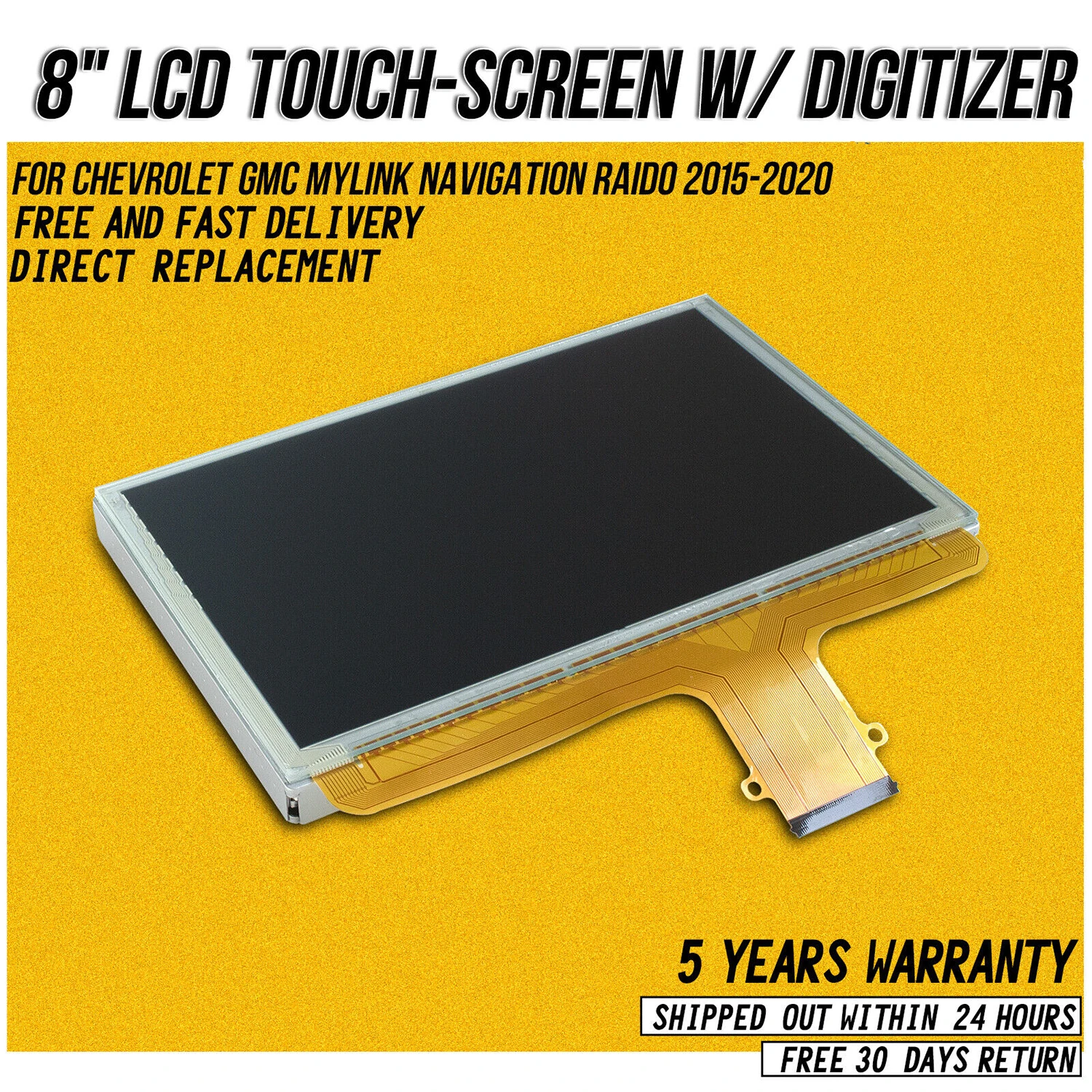 8-Original-LCD-Touch-Screen-For-GMC-Chevy-Digitizer-Navigation-2015-18 ...