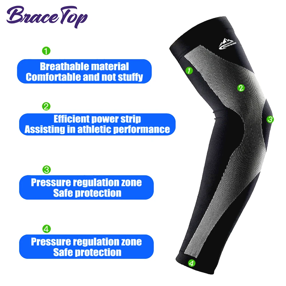 Manchon Bras,manchons de Compression pour les bras, 1 paire, pour le ...