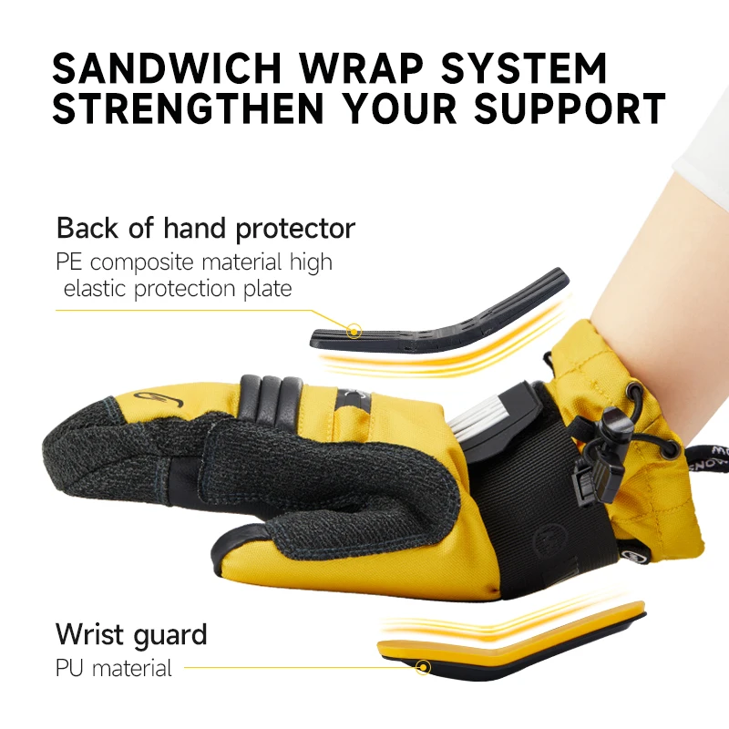 Ski-gloves-wrist-guards-waterproof-and-wear-resistant-Kevlar-skiing ...
