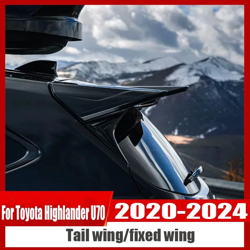 For-Toyota-Highlander-U70-2020-2021-2022-2023-2024-Automobile-modification-Tail-wing-fixed-wing ...