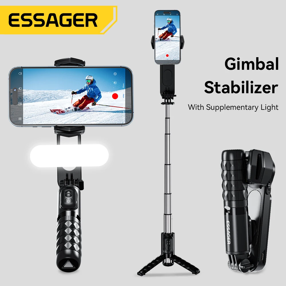 Essager-Q09-Handheld-Gimbal-Wireless-Bluetooth-Led-Selfie-Stick-Gimbal ...