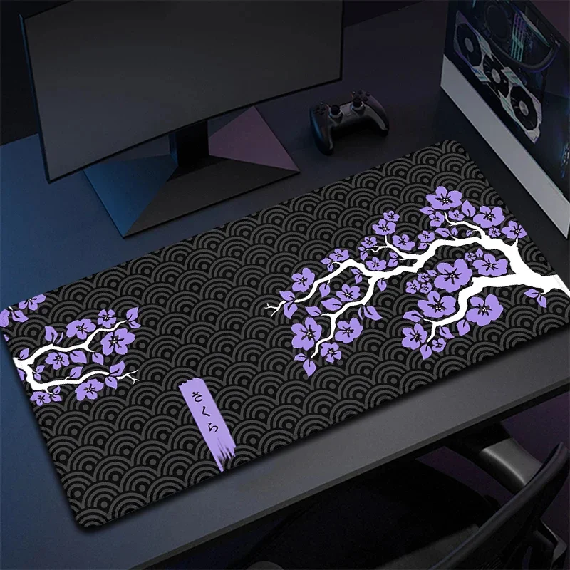 Grande-Roxo-Sakura-Mouse-Pad-Gamer-Mousepad-Tapete-de-Teclado-Cherry-Blossom-Acess-rios-PC ...