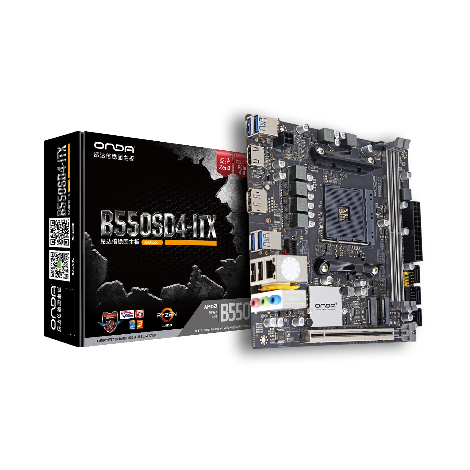 B550 AM4 mini-itx Motherboard B550SD4-ITX for AMD Ryzen 3000/5000 ...