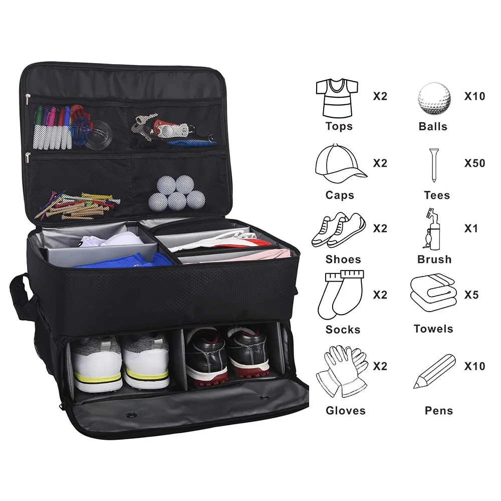 Golf-Trunk-Organizer-Waterproof-Car-Golf-Shoes-Bag-With-Large-Golf ...
