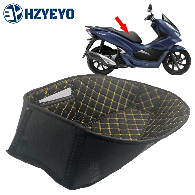Motorcycle-Storage-Box-Faux-Leather-Accessories-Trunk-Lining-Seat ...