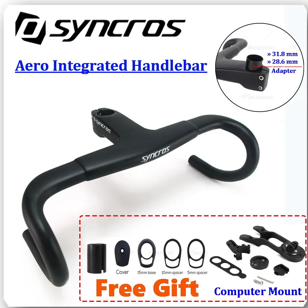 SYNCROS-H-ONE-11-Aero-Integrated-Bar-Stem-Handlebars-Screws-31-8mm ...