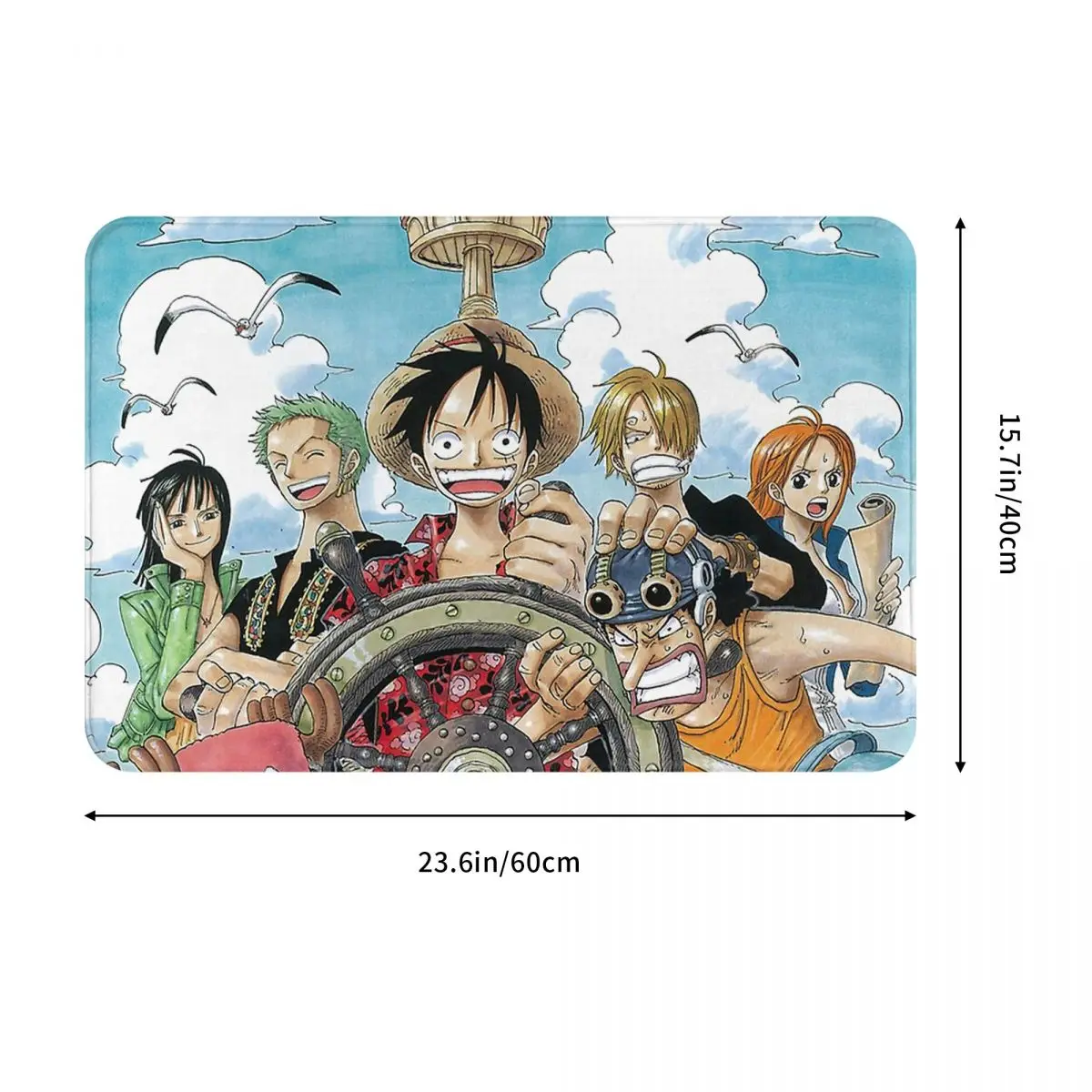 One Piece Monkey D Luffy Nami Sanji Non-Slip Carpet Mat | One piece ...