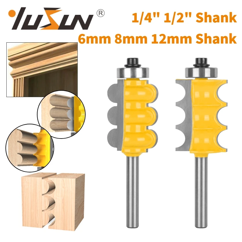 YUSUN-Multi-Fluting-Bit-Triple-Bead-Router-Bit-Carbide-Cutters ...