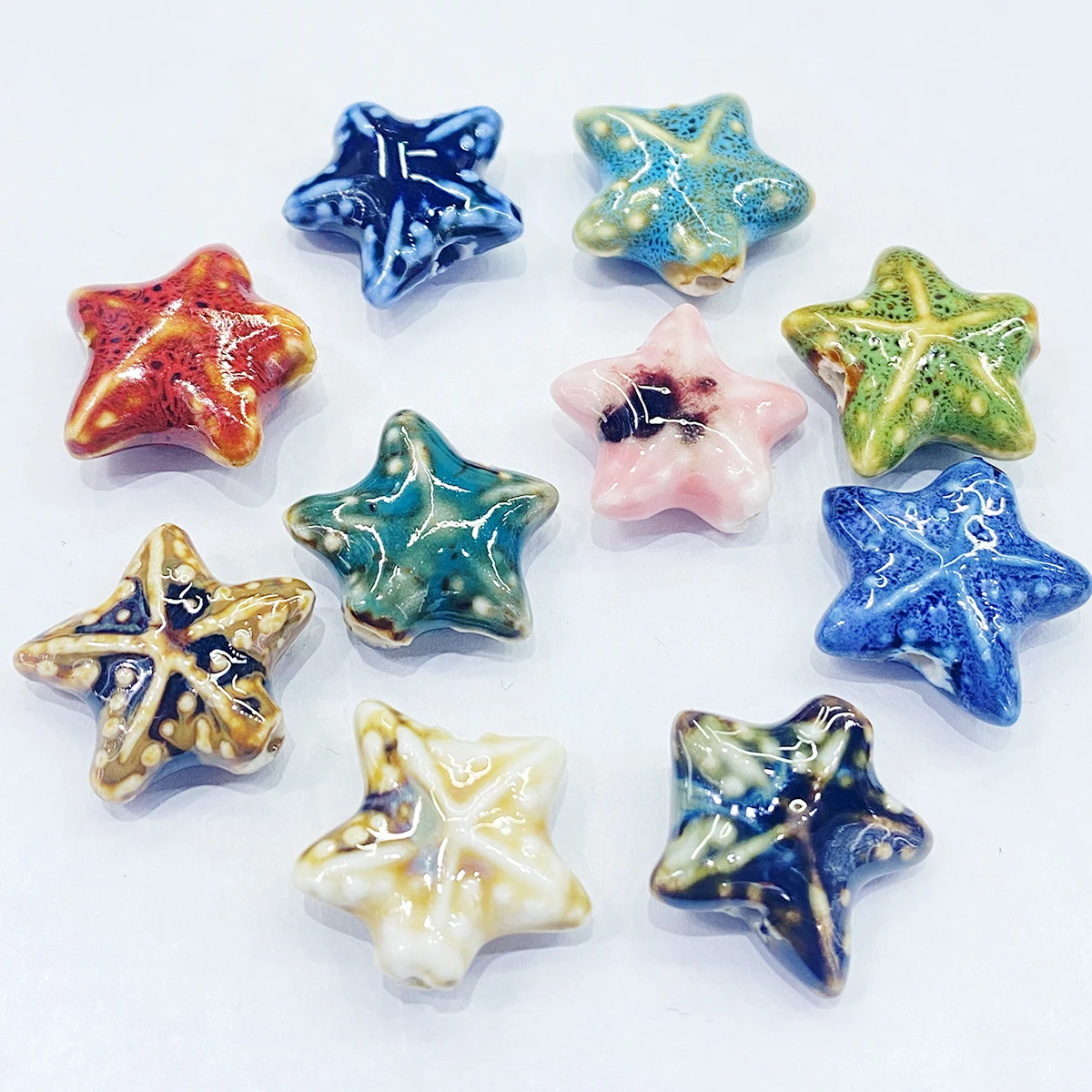 23-Kinds-Colors-20-8MM-Starfish-Star-Ceramic-Porcelain-Beads-For ...