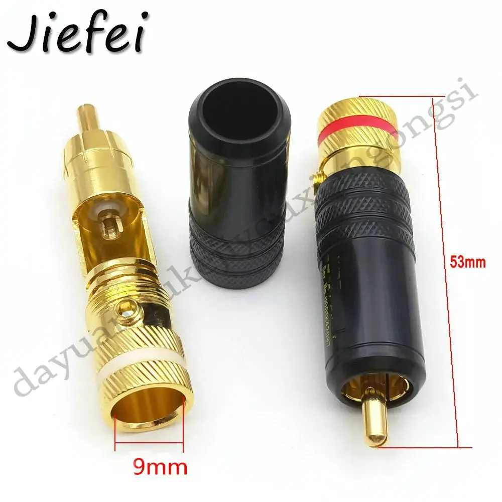 10-50pcs-High-quality-Gold-Plated-Copper-RCA-Plug-Durable-Connector ...