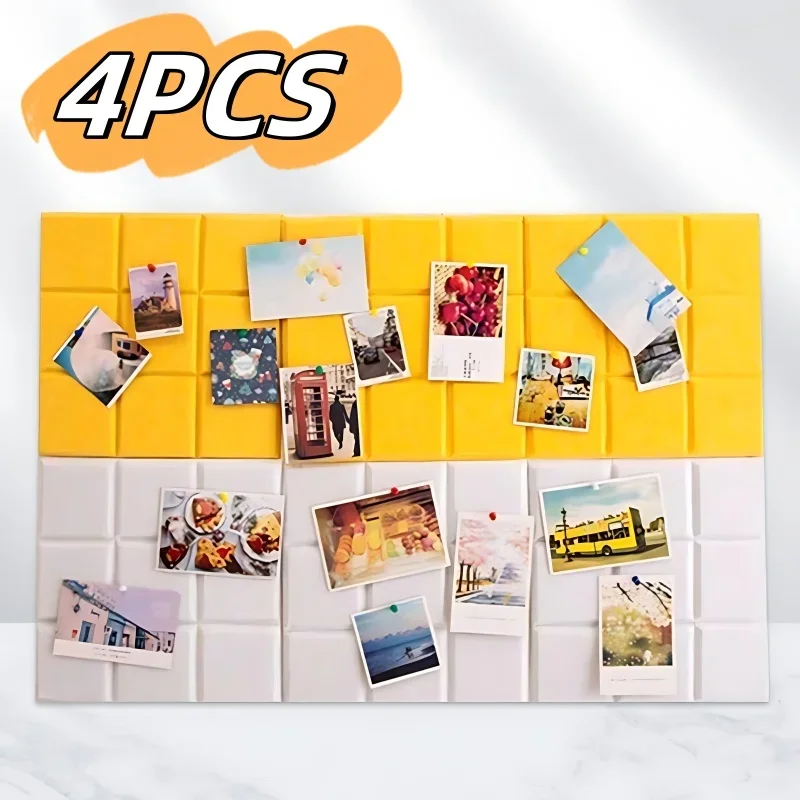 1/2/4PCS Nine Grid Felt Message Board Office Decoration Bulletin Board ...