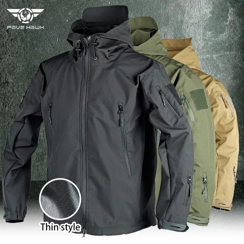 Military-Thin-Jacket-Men-Waterproof-Windproof-Special-Forces-Hooded ...