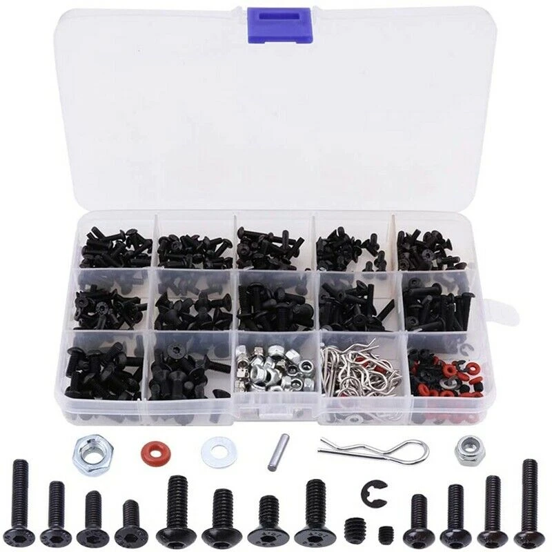 500pcs Universal Rc Screw Kit Screws Assortment Set Hardware Fasteners ...