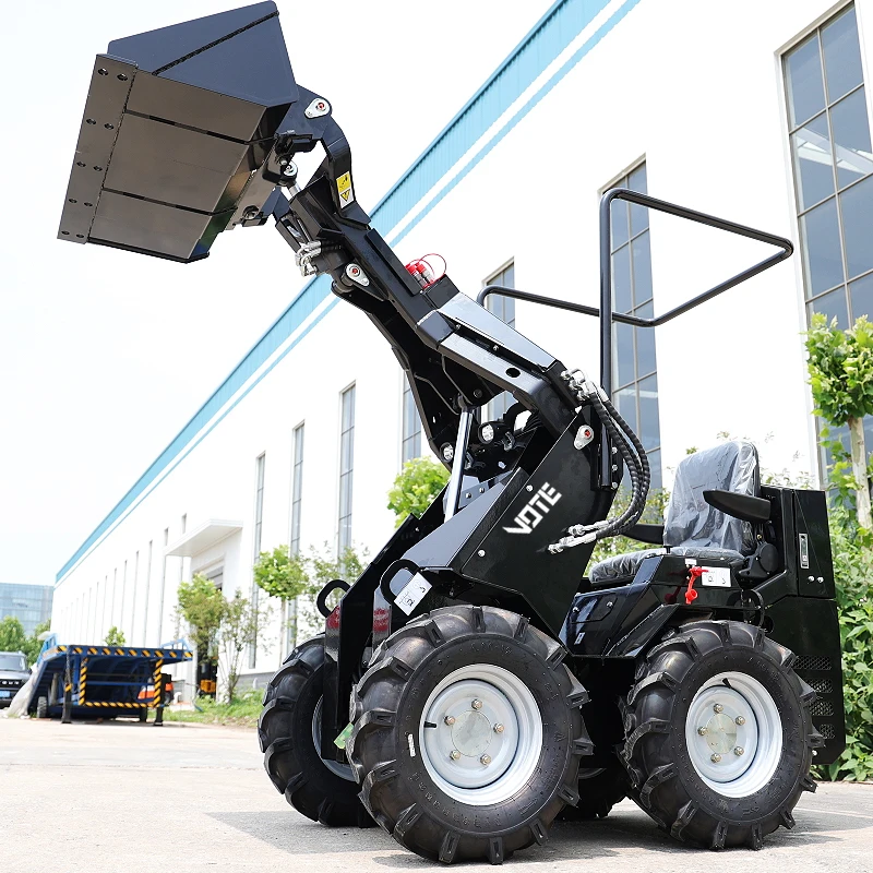 Hot-Small-Skid-Steer-Front-End-Loader-With-Bucket-Compact-Skid-Steer ...