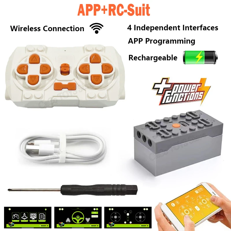 High-Tech-Technical-Motor-2-4G-Bluetooth-APP-Module-RC-DIY-Building ...