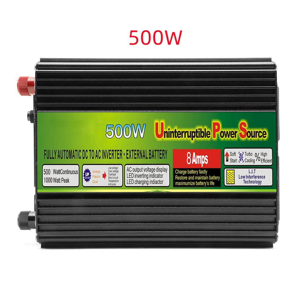 Car-Power-Inverter-1KW-Peak-12V-220V-DC-To-AC-With-Universal-Socket ...