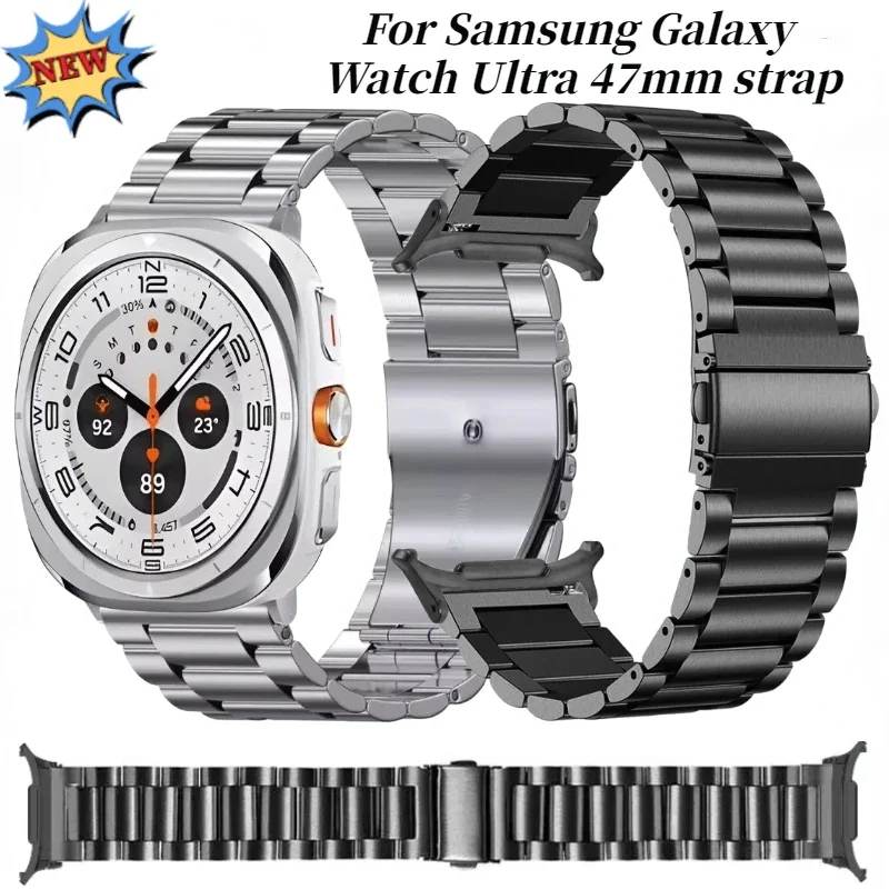 Metal Strap for Samsung Galaxy Watch 8 Ultra 47mm Stainless Steel Band ...