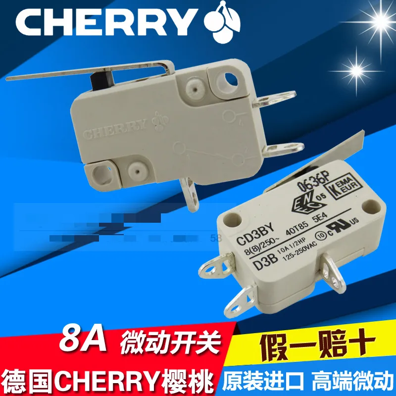 5PCS-CHERRY-D3B-Original-New-Micro-Switch-CD3BY-8A-3-Pin-straight ...