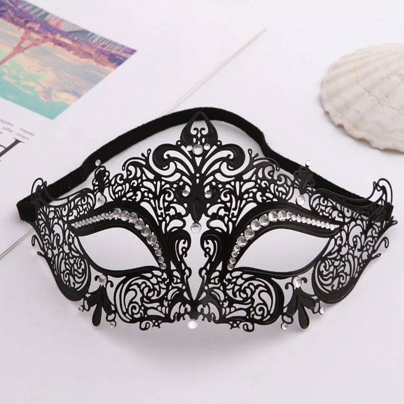 Half-Face-Metal-Pointy-Masquerade-Masks-Women-Men-Hollow-Out ...