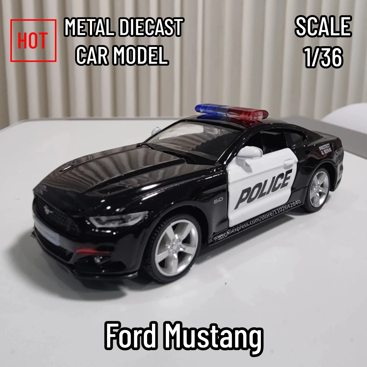 1-36-Ford-Mustang-Replica-Car-Model-Scale-Metal-Diecast-Miniature-Art ...