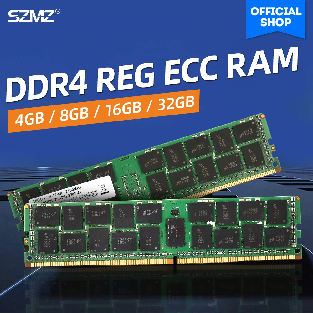 Memoria de servidor DDR4 REG ECC, 2400MHz, 2133MHz, 32GB, 8GB, 16GB ...