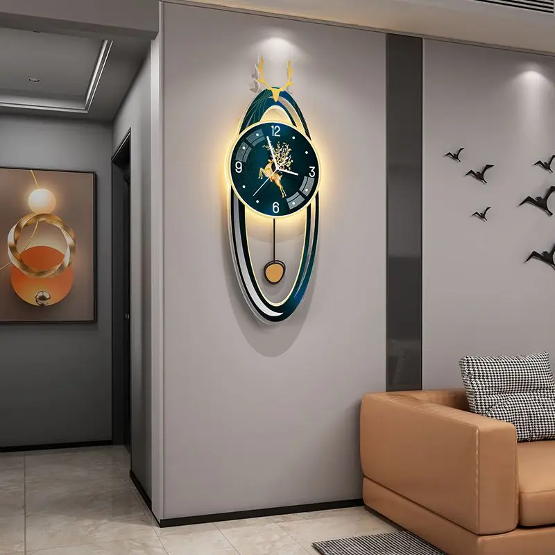 Light-Luxury-Wall-Clocks-Living-Room-Creative-Modern-Simple-Household ...