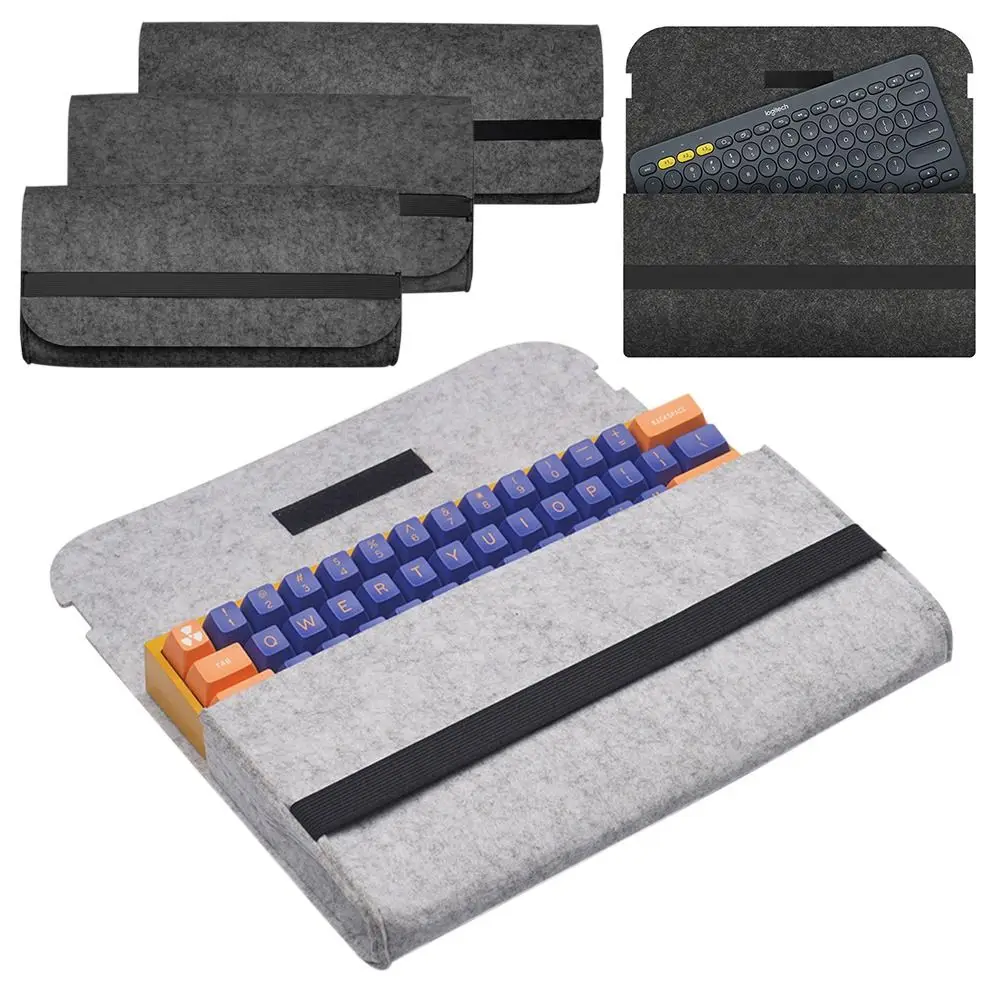 Portable 60/ 87/104 Keys Keyboard Bag Keyboard Pack Felt Bag Mechanical ...
