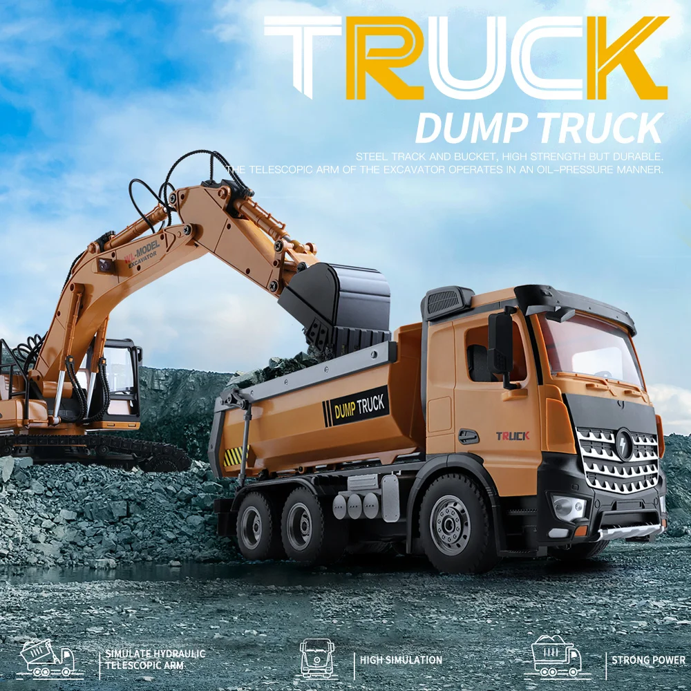 WLtoys-14600-1-14-2-4G-Remote-controlled-Soil-Dump-Truck-Engineering ...
