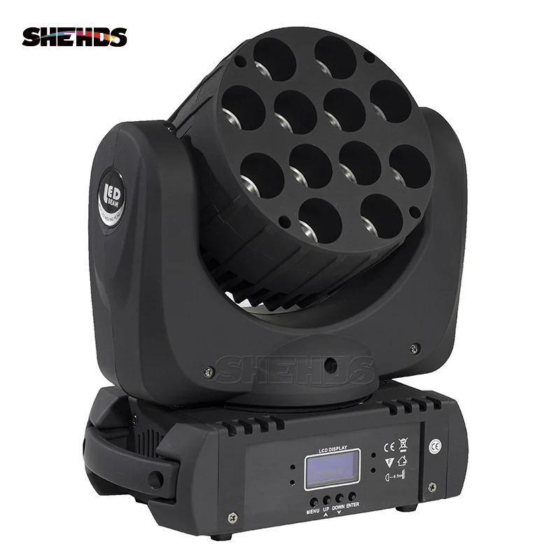 DJ Lyre DMX Stage Light LED Moving Head LED Beam 12X12W RGBW ...