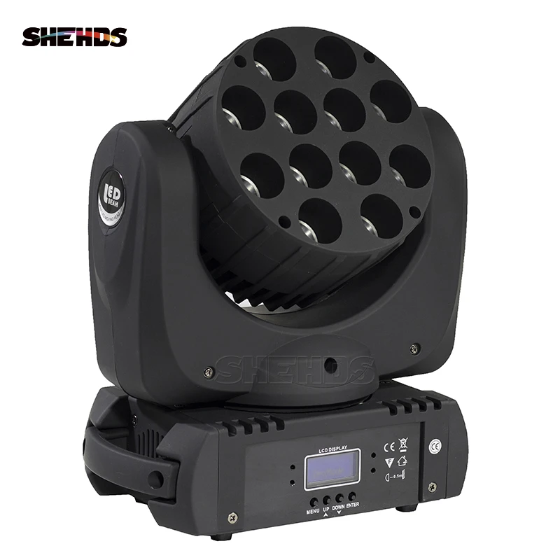 DJ Lyre DMX Stage Light LED Moving Head LED Beam 12X12W RGBW ...