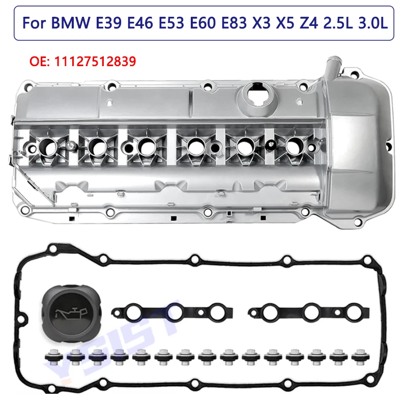 New-Aluminum-Engine-Valve-Cover-with-Gasket-Bolts-for-BMW-Z4-X5-X3-325i ...