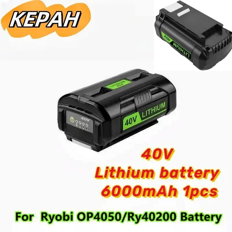 New 40V6AH high power lithium battery suitable Ryobi RY40200 tool batteries OP4050 OP4026 RY40430 RY40770 Ryobi RY OP series AliExpress