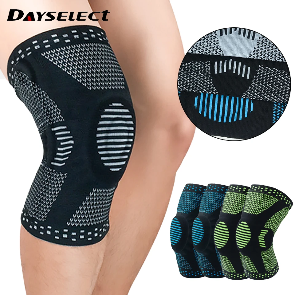 1-Piece-Silicone-Knee-Pads-Strap-Knee-Braces-Compression-Knee-Pads ...