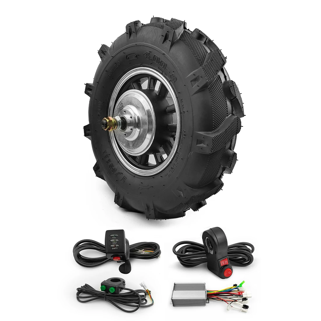 Brushless-Gear-Deceleration-Motor-Wheel-for-Electric-Garden-Farm-Feed ...