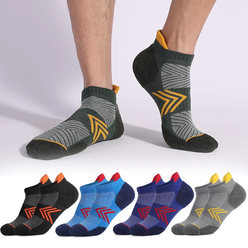 5Pairs-High-Quality-Men-Ankle-Socks-Breathable-Cotton-Sports-Socks-Mesh ...