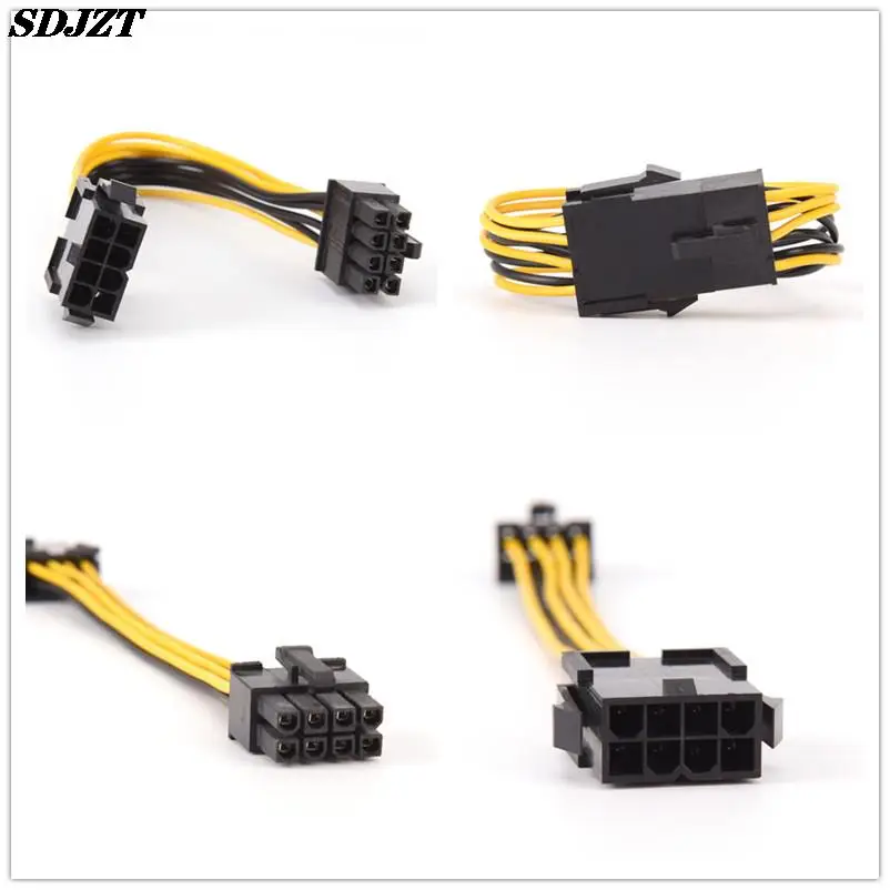 Extension Adapter Cable 19cm 8 Pin to 8 Pin ATX EPS Male to Female ...