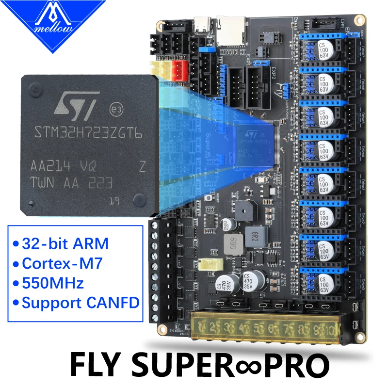 Mellow-alta-velocidade-super-velocidade-Pro-Board-3-5-HV-8-Axis-32Bit ...