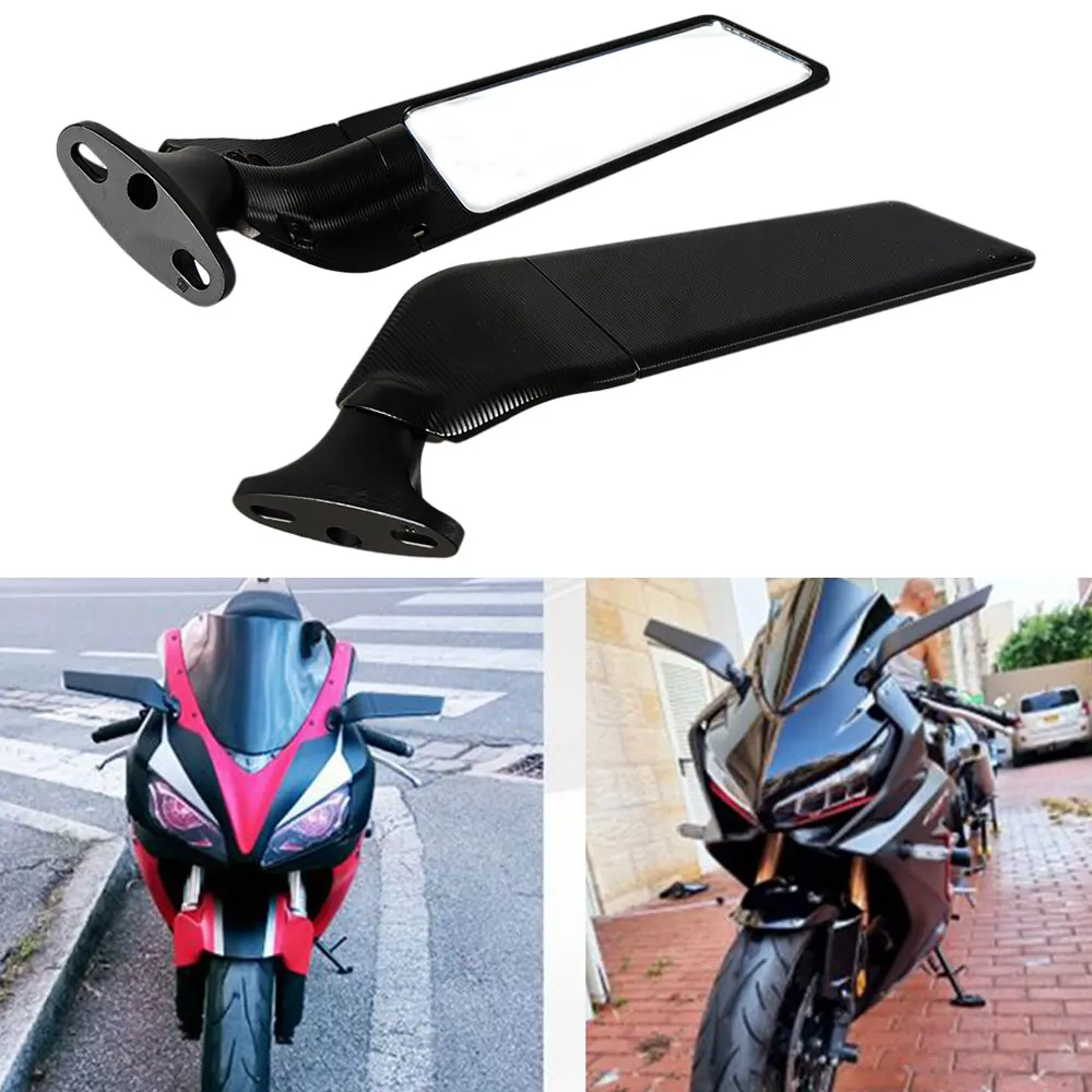 Motorcycle-Mirror-Modified-Wind-Wing-Adjustable-Rotating-Rearview ...