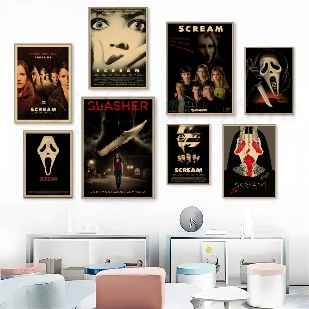 1pc-Classic-Horror-Thriller-Movie-Scream-Retro-Poster-Stickers-Art-Wall ...